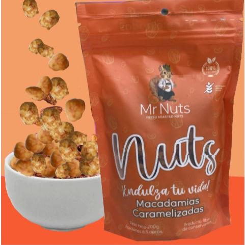 MACADAMIAS CARAMELIZADAS – Mr Nuts